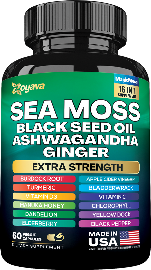 Sea Moss 16-in-1 for Total Wellness - Magic Moss Super Blend Capsules ...