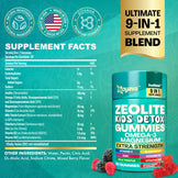 Zoyava Zeolite Kids Detox Gummies Mixed Berry Flavored All-in-One 60 G