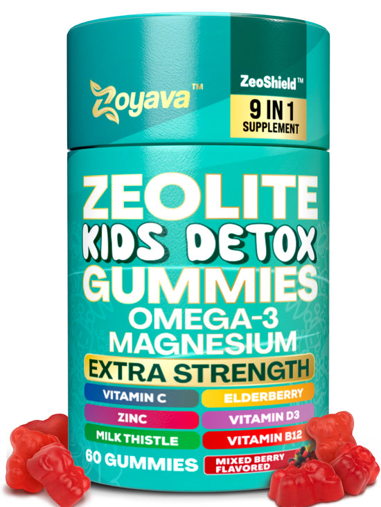 Zoyava Zeolite Kids Detox Gummies Mixed Berry Flavored All-in-One 60 G