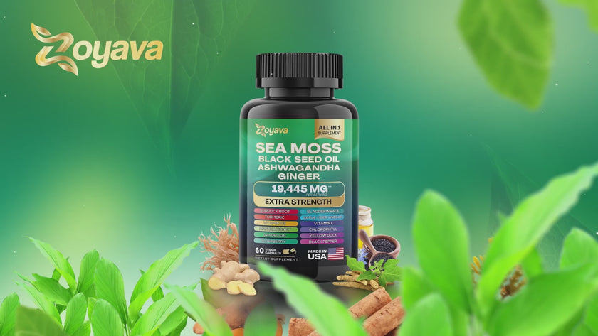 Dynamic Vitality Boost Duo: Sea Moss & Shilajit – Zoyava
